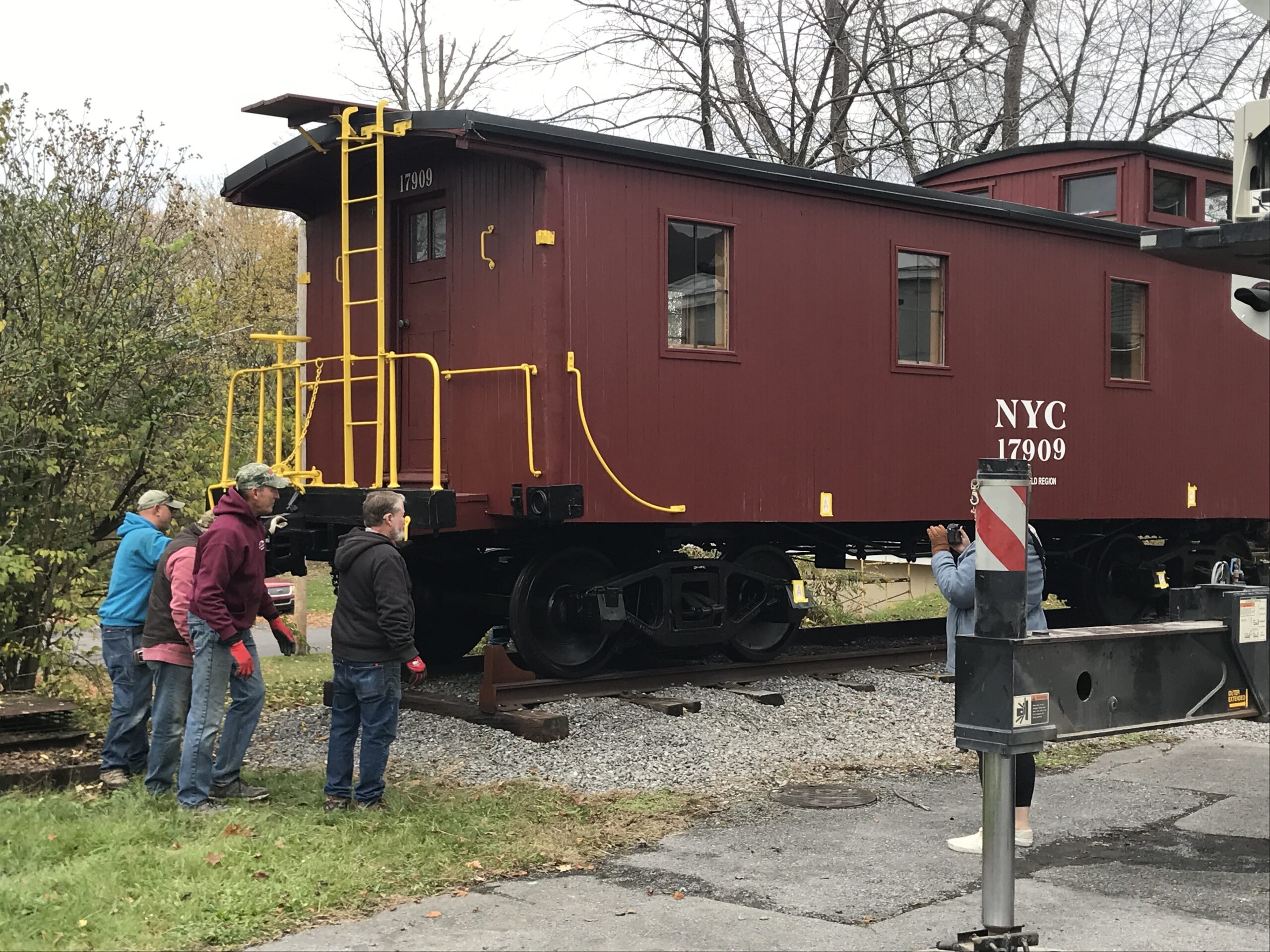 1910 Caboose rolls into new home at Castanea Train Station – The Record ...